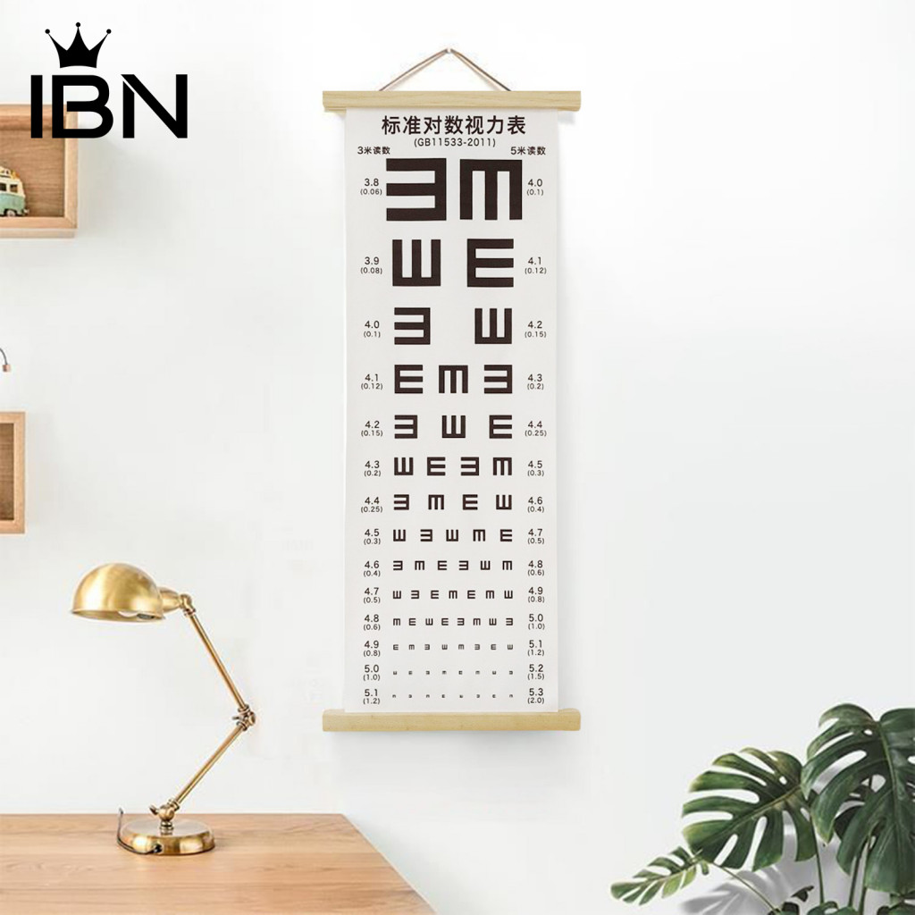 IBC- Lightweight Wall Eye Chart Hospital Use Visual Testing Chart Wall ...