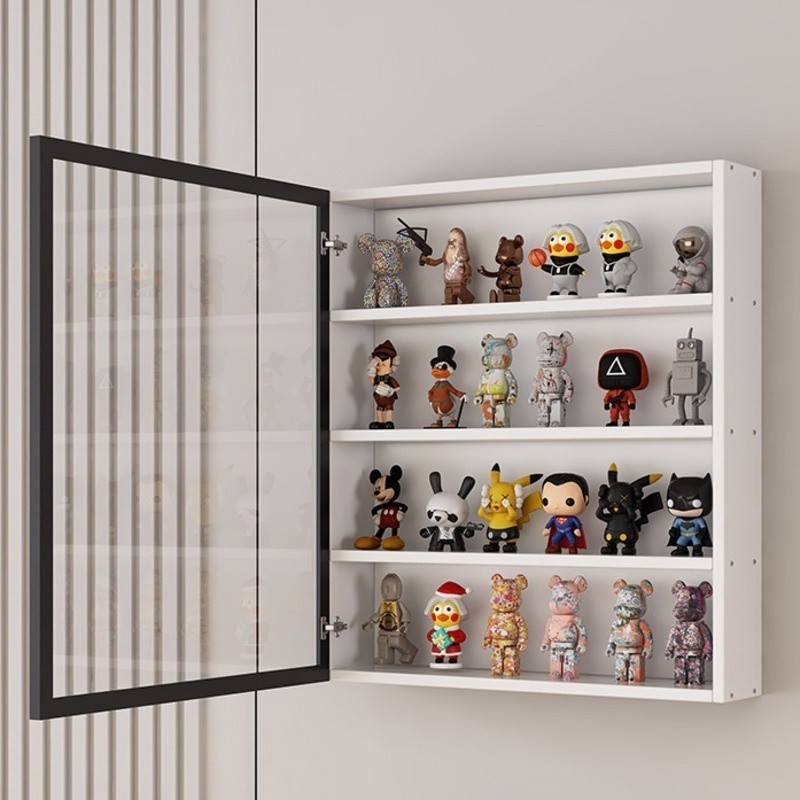 Box Storage Blind Display Rack Wall Mounted Handmade Cabinet Solid Wood ...