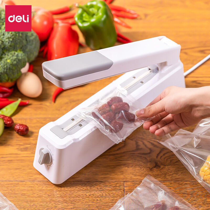 Deli Sealing Machine Hand Pressure Commercial Non-Woven Plastic Bag Tea ...