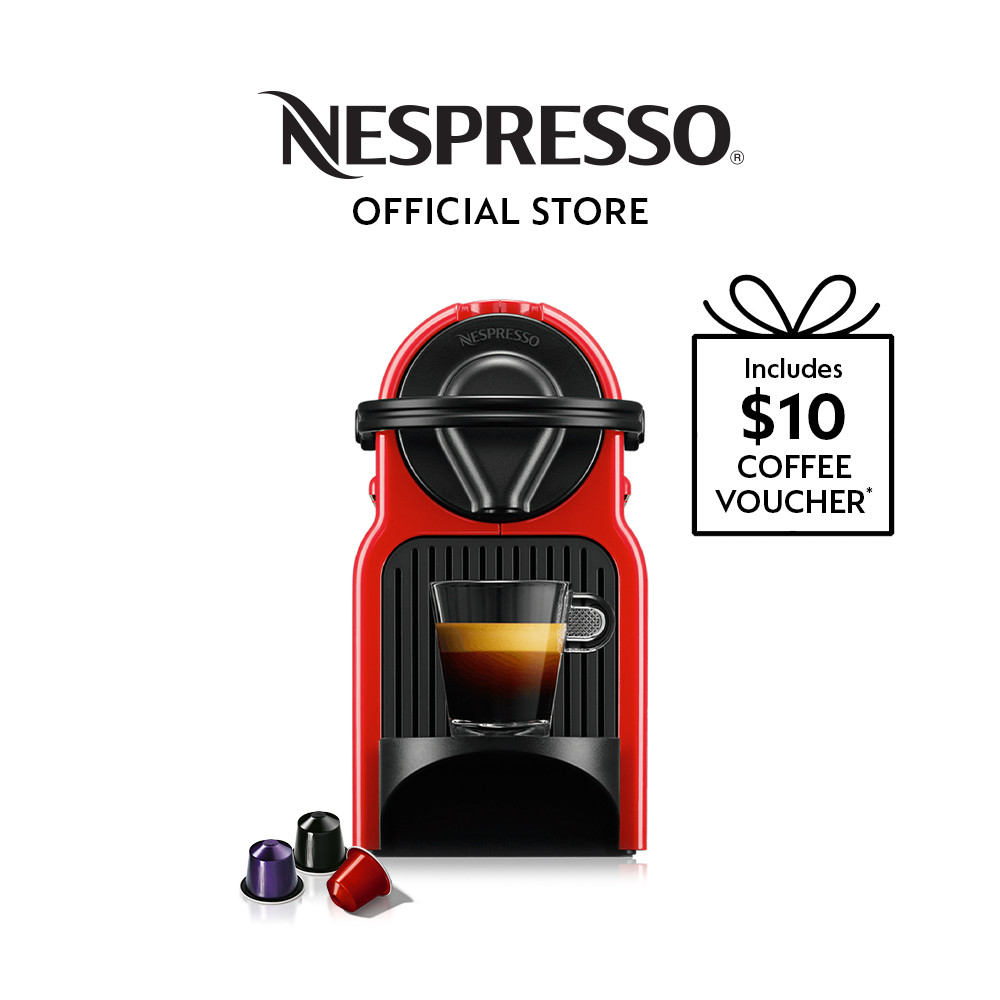 Nespresso® Inissia Coffee Machine, Ruby Red Brand new and authentic ...
