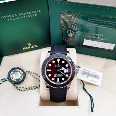 Rolex Certificate Box Complete Rolex Yacht Famous Type m226659Platinum Watch Automatic ...