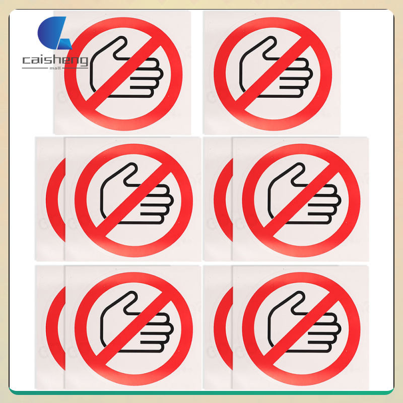 20 PCS Safety Signs Warning Sticker Applique Self-adhesive Vinyl ...