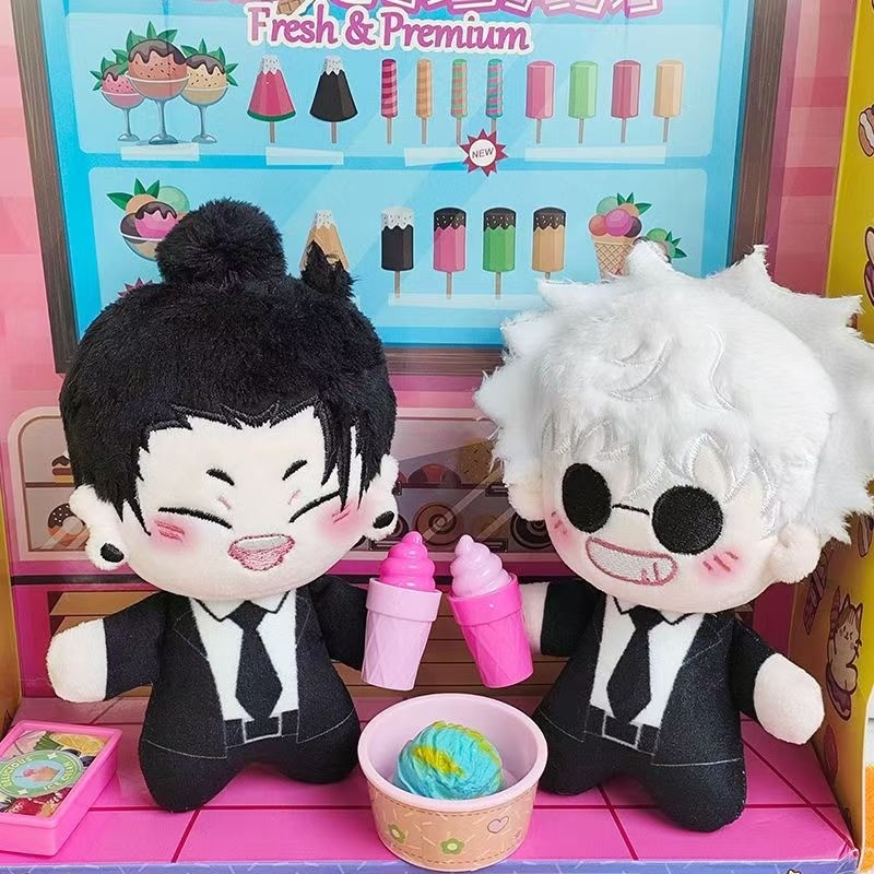 12CM Jujutsu Kaisen Figures Satoru Gojo Geto Suguru Plush Doll Cute ...