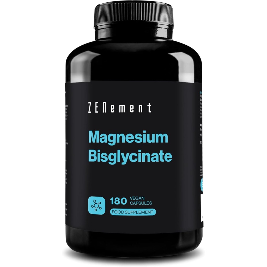 Magnesium Glycinate (Bisglycinate), Chelate Magnesium Supplements | 180 ...