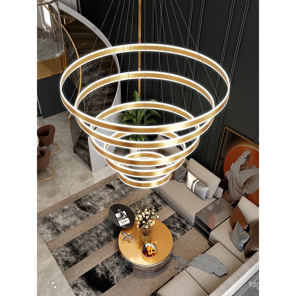 Duplex Villa Ceiling Light Fixture Modern Simple Luxury loft Apartment ...