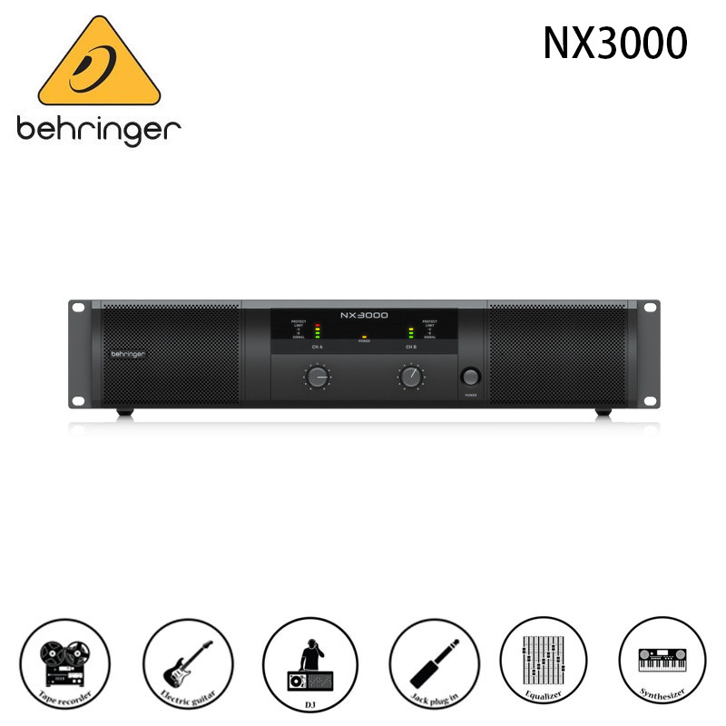 Behringer NX3000 Ultra-Lightweight 3000-Watt Class-D Power Amplifier ...