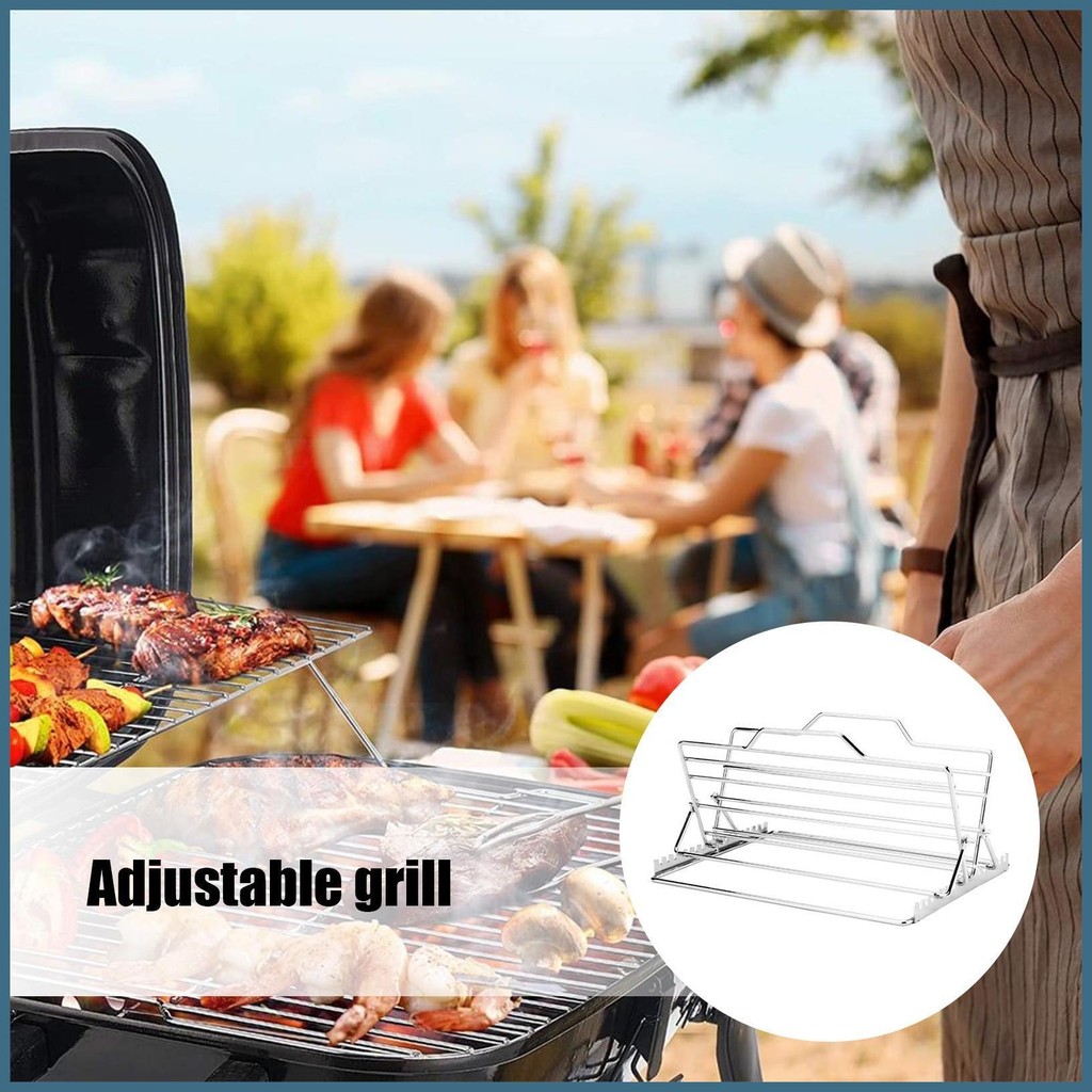 Turkey Rack for Roasting Pan Foldable Adjustable Meat Rack Stainless ...