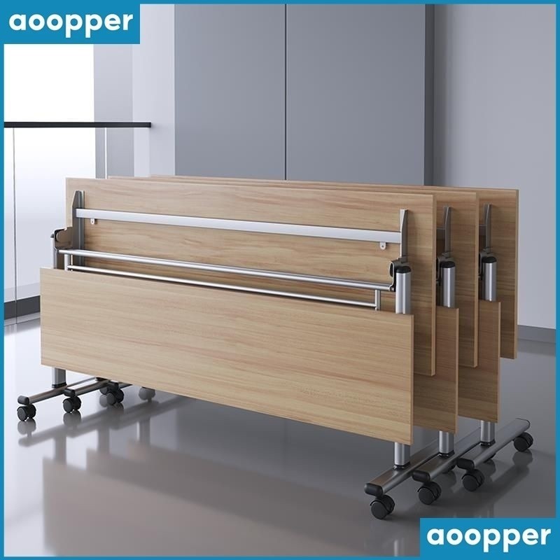 Foldable Meeting Table Folding Conference Table Movable Splicing Long ...