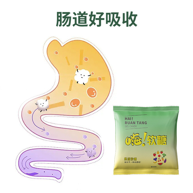 Happy Eat Gummy Meal Savior Fruit Vegetable Probiotic Enzyme Gummy ...