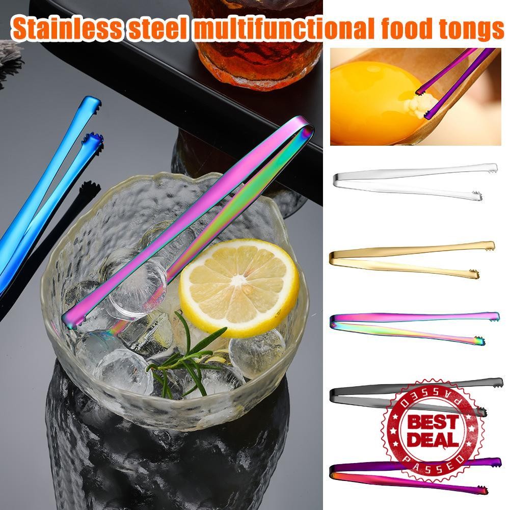 Stainless Steel Ice Tongs Multifunctional Food Tongs 15cm With Teeth ...