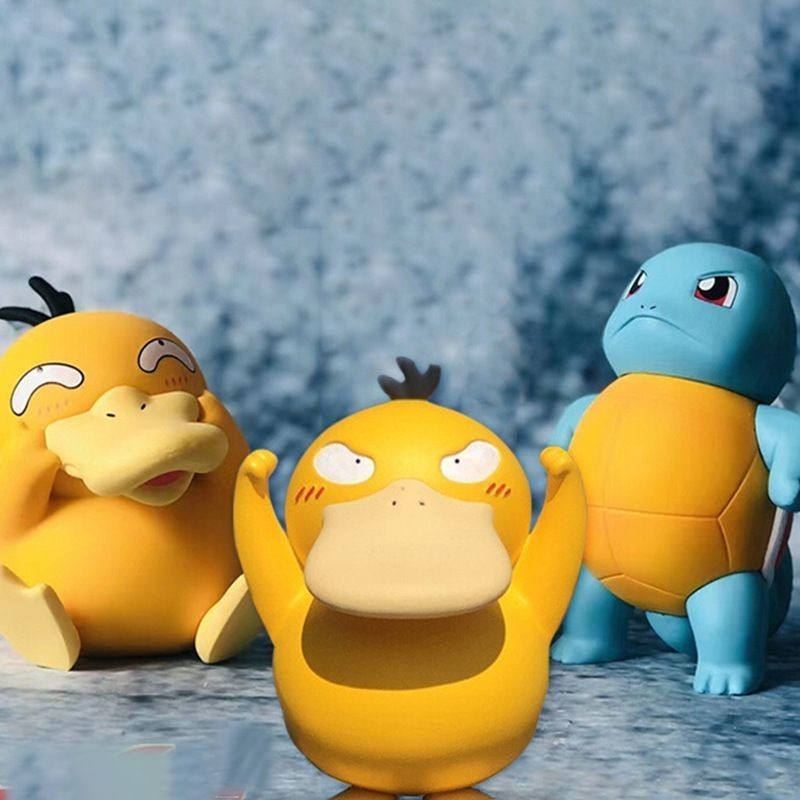 Pokemon Rush Duck Come on Duck Takada Duck Tsundere Jenny Turtle Figure ...