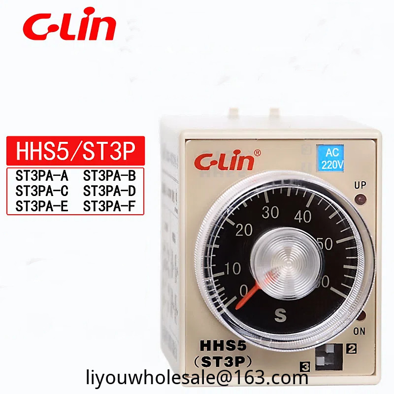 Xinling Brand Time Relay ST3PA-A/B/C/D/F/E/G/HHS5 (JSZ3) AC220V DC24V ...