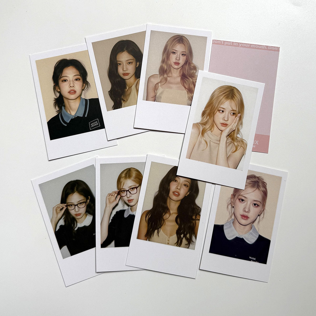 KPOP BLACKPINK JENNIE ROSE LOMO Card Polaroid Post Cards Photocards HD ...