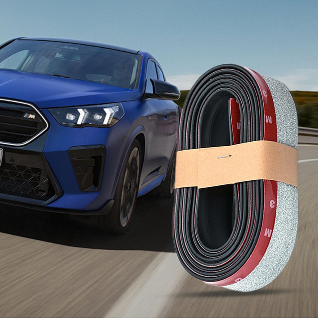 Car Bumper Lip Car Front Lip Bumper Protector Flexible Rubber Body Trim ...