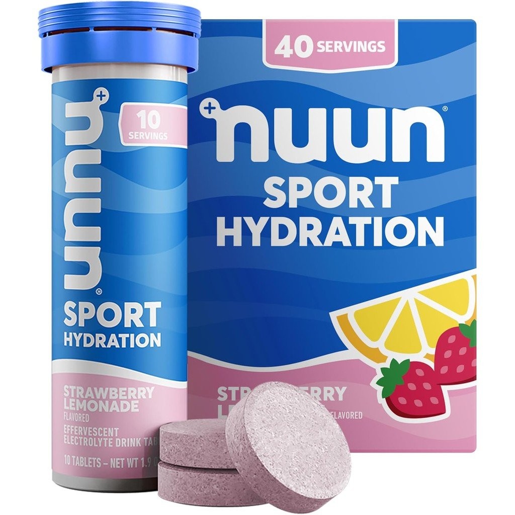 Nuun Sport Electrolyte Tablets for Proactive Hydration, Strawberry ...
