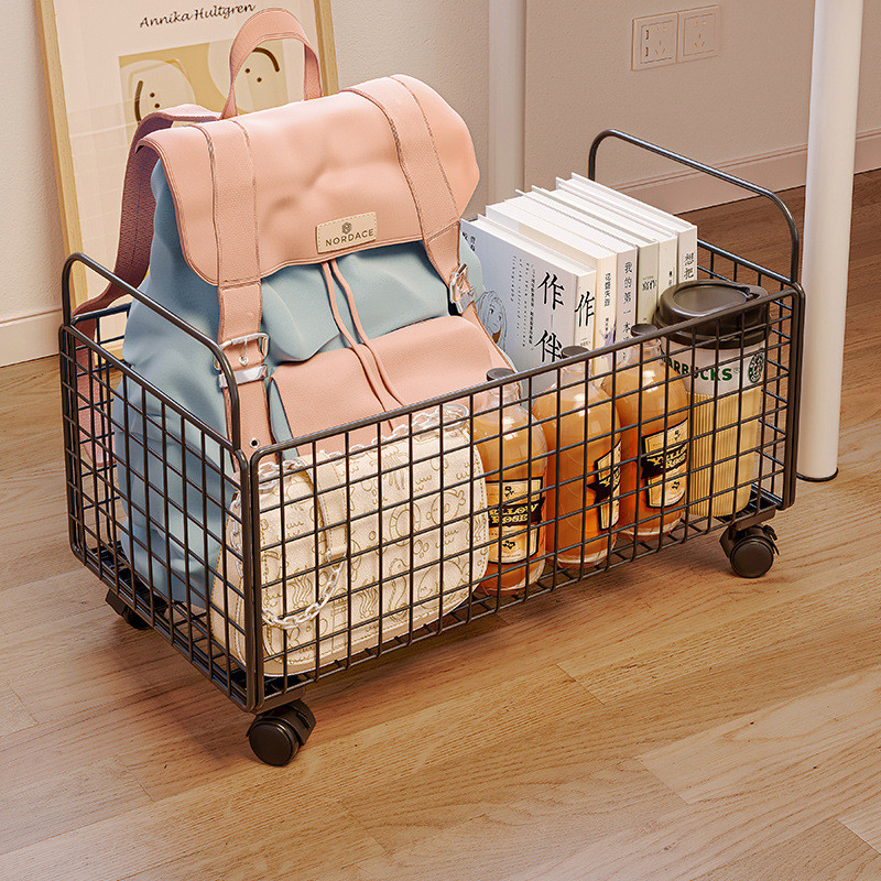 Adjustable Storage Rack Workstation Movable Trolley Bookshelf Backpack ...