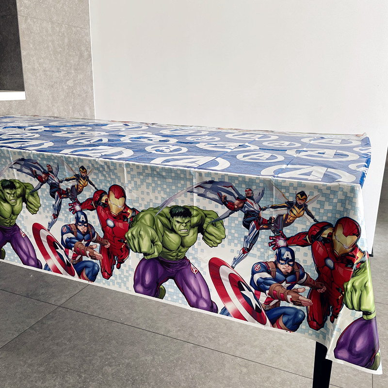The Avengers Superhero Disposable Plastic Tablecloth For Party Event ...