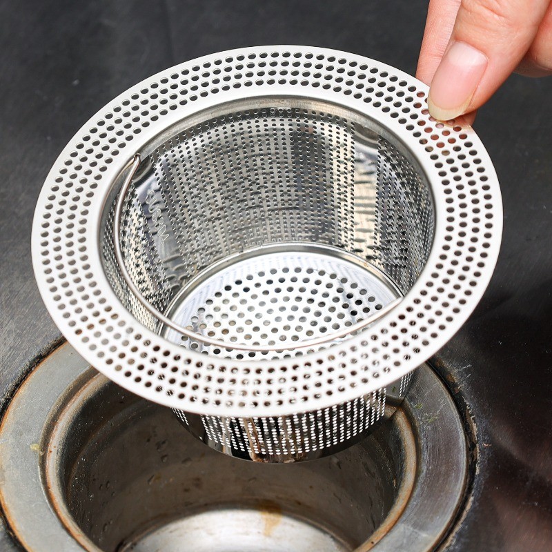 Stainless Steel Sink Garbage Filter - Food Residue Drain Filter - Sink ...