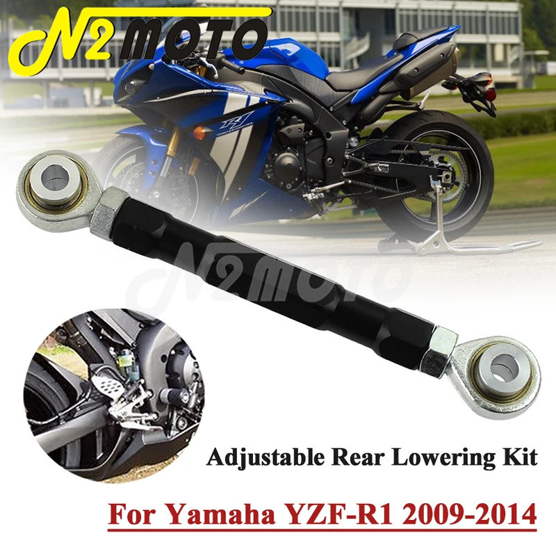 Motorcycle Accessories Rear Suspension Drop Lowering Links Kit Black ...