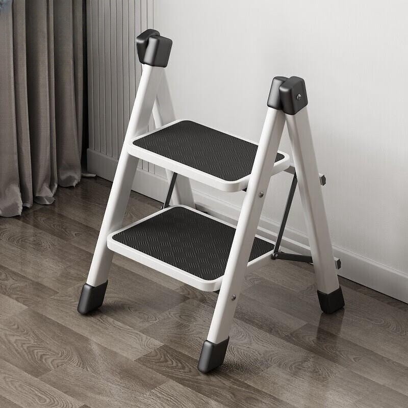 【SG Seller】Household folding 2 Step Stool Stepladders Lightweight White ...