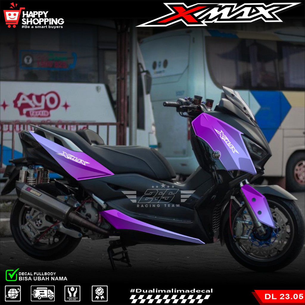 Decal Sticker Yamaha XMAX Fullbody Full Block Latest Racing BUNGKLON ...