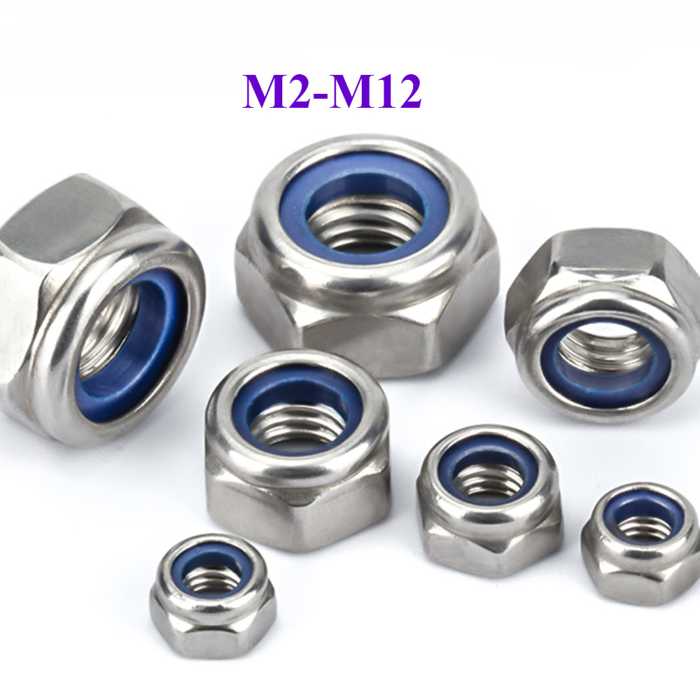 [Q3] 304 Hex Nut M2/M3/M4/M5/M6/M8/M10/M12/M20 Locking Nut SUS304 Nut ...
