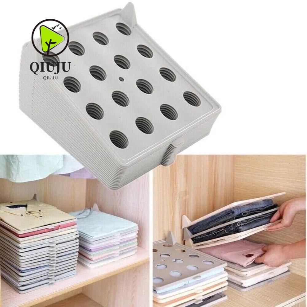 QIUJU Shirt Organizer, Stackable Wardrobe Storage Dressbook, Useful ...