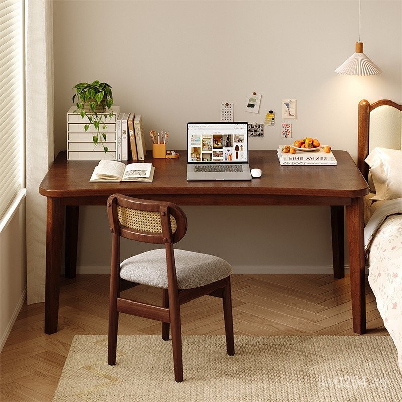 Small Narrow Desk for Adults, Study Desk, Simple Solid Wood Office Desk ...