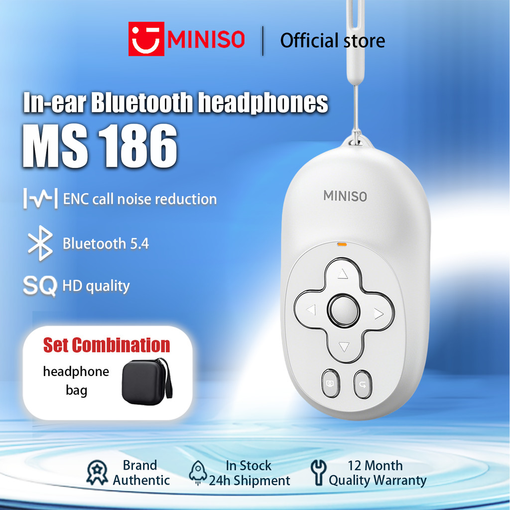 MINISO MS186 Smart AI Real-time Translation Wireless Earbuds Sports ...