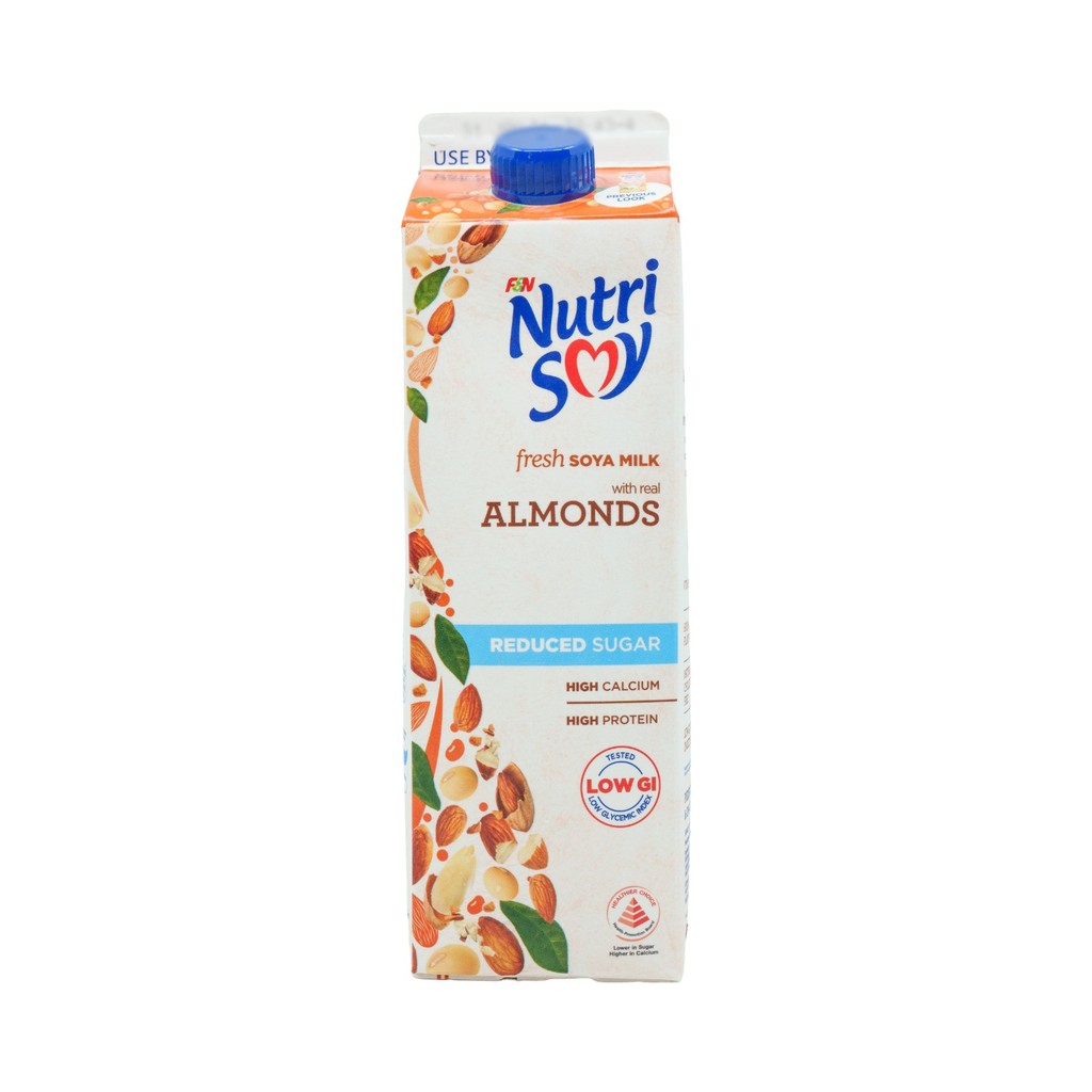 Nutrisoy Fresh Soya Milk With Almond 946ML | Shopee Singapore