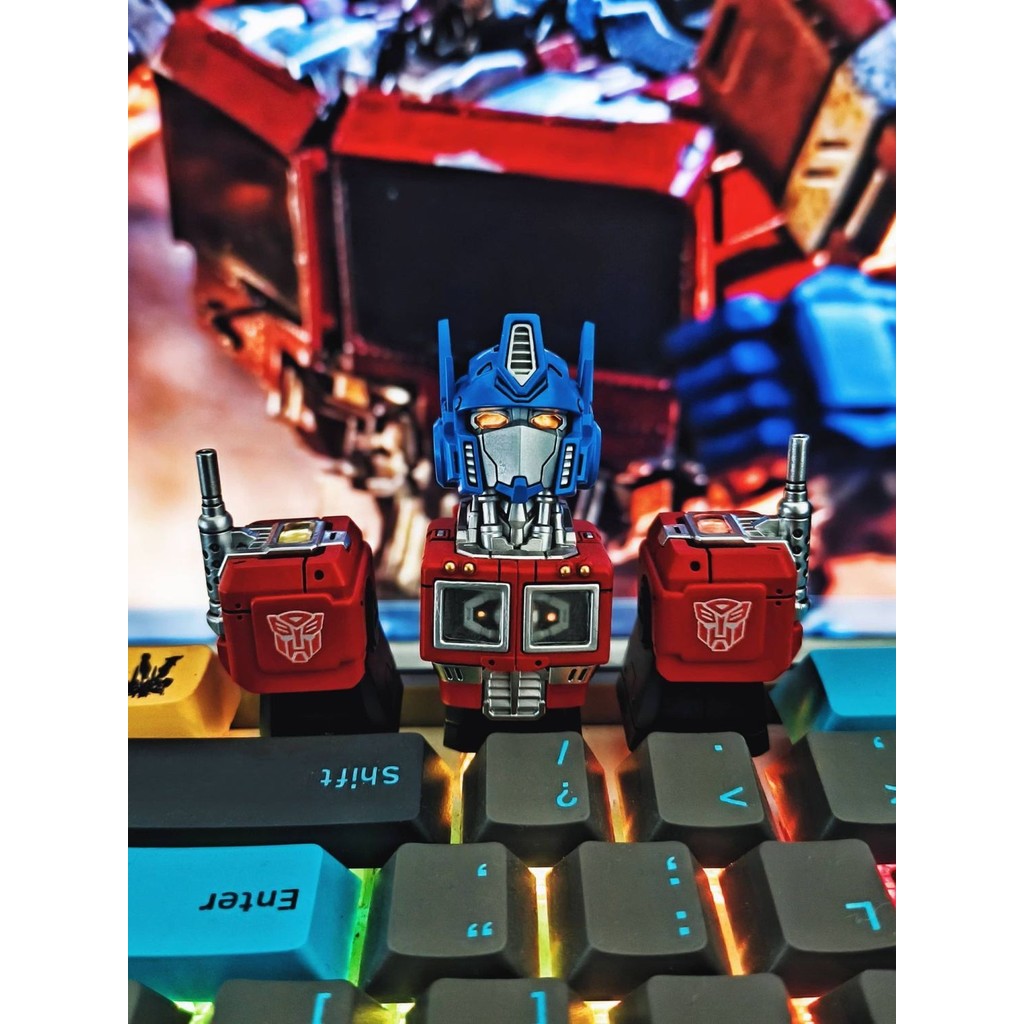 Optimus Prime Three-Key Cap Megatron Transformers Series Mechanical ...