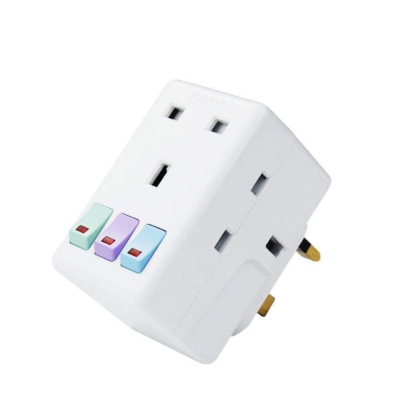 British Standard 1 to 3 with Switch Wireless Extension Socket Hong Kong ...