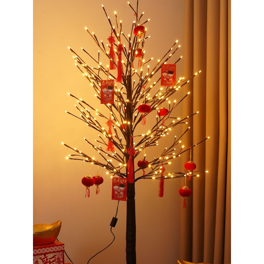 [48H Shipping] New Year Spring Festival Tree Lights LED Luminous Tree ...