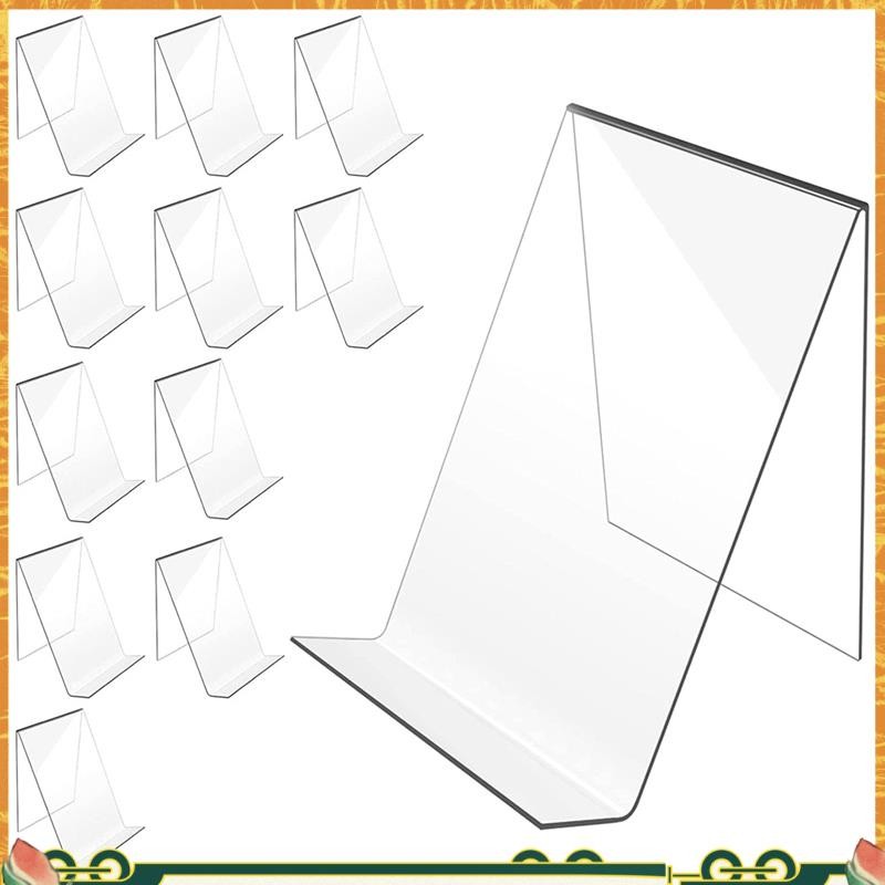 12 Pack Book Stand,Clear Book Display Easel Transparent Book Stand ...