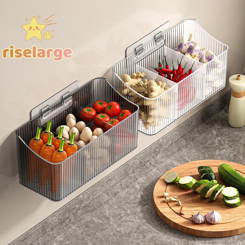 [RiseLargeS] Kitchen Ginger Garlic Onion Storage Rack Storage Box ...