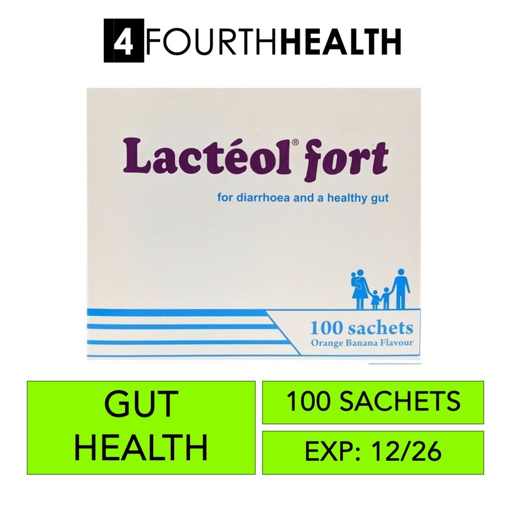 [EXP 12/26] Lacteol Fort Probiotics 100 Sachets Banana Flavour - for ...