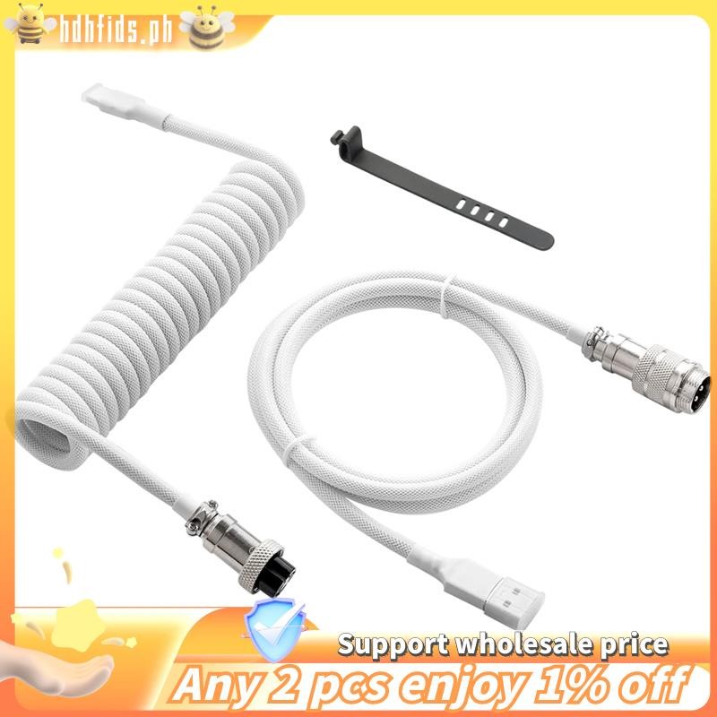 USB Type-C Cable for Gaming Keyboards, Double Sleeved Mechanical ...