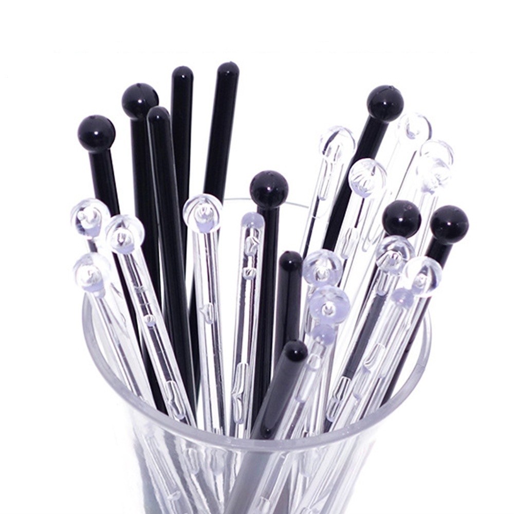 50 pcs Swizzle Sticks 20cm Cafe Bar Disposable Stirrer Stick Crystal ...