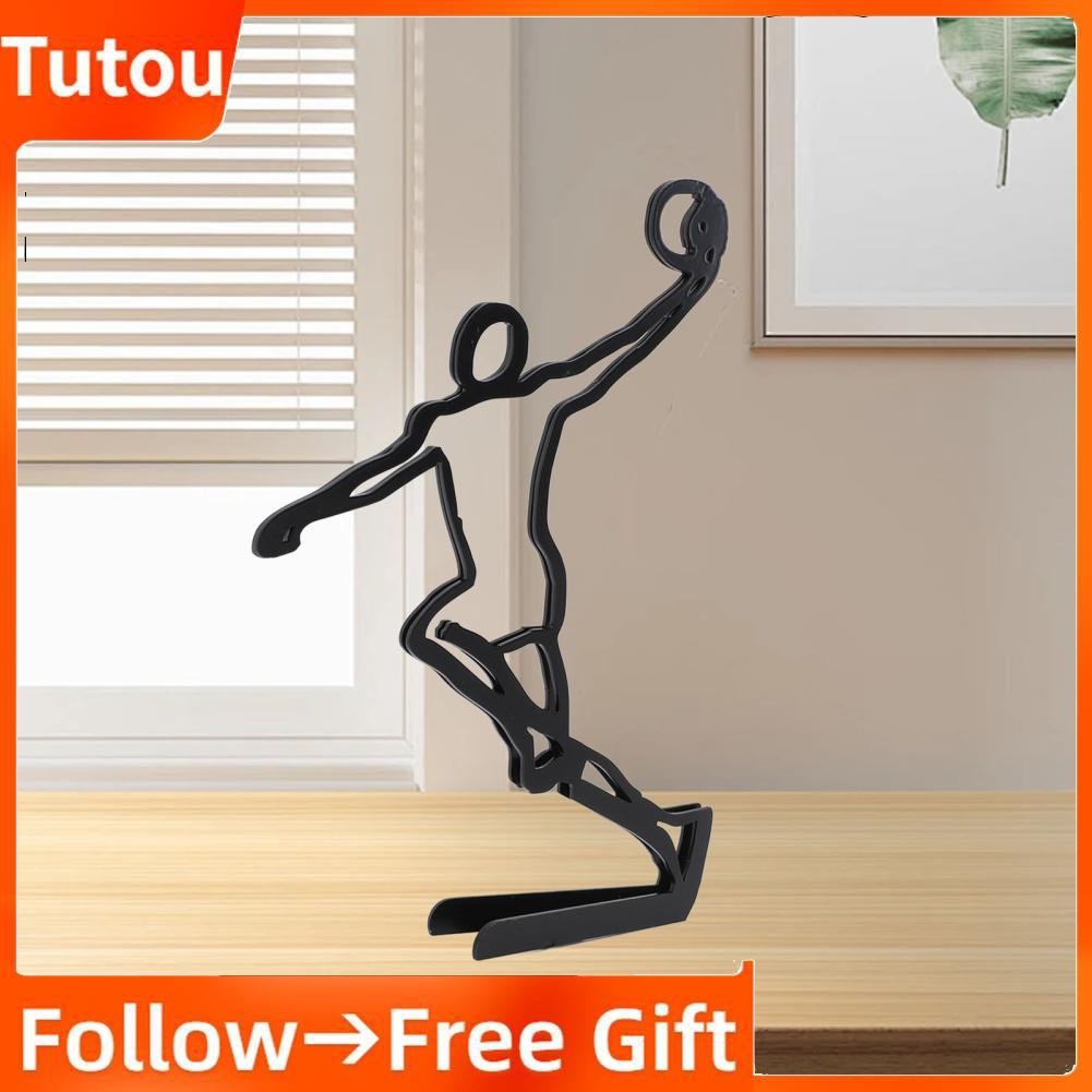 Tutoushop Lines Character Sculpture Minimalist Rust Proof Athlete Line ...