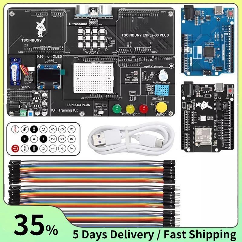 Professional Complete Electronics Kit for Programmable IoT Development ESP32 S3 PLUS Development ...