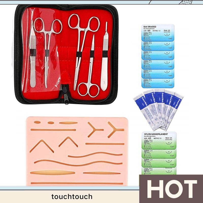 Complete Suture Kit for Students,Including Silicone Suture Pad and ...