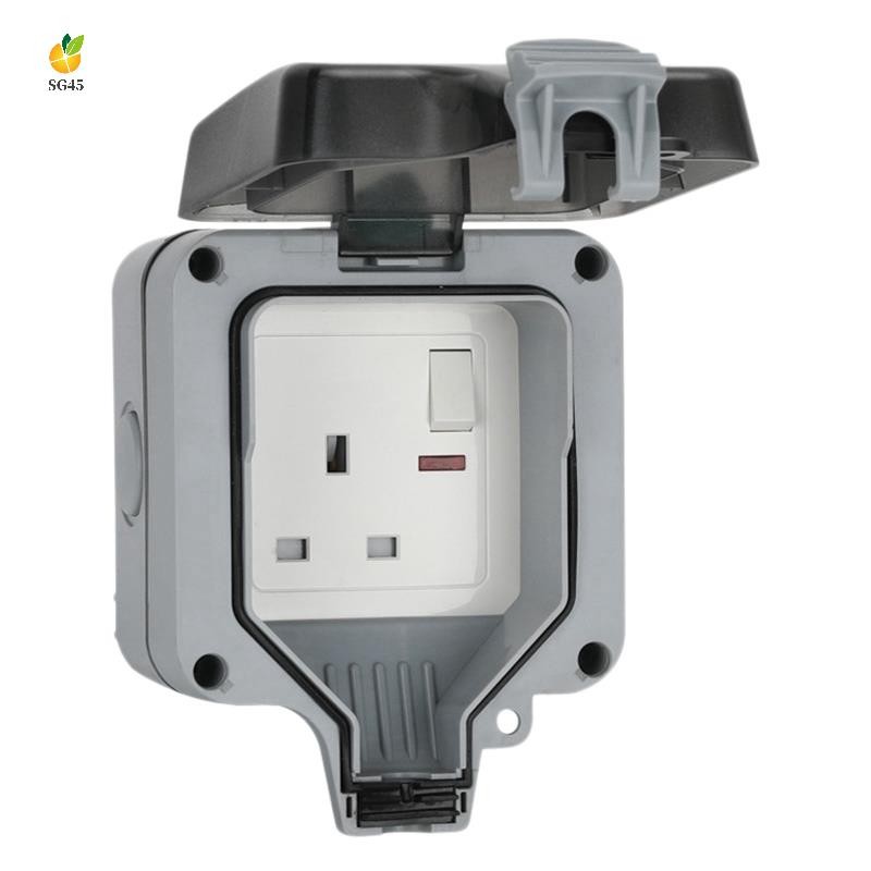 IP66 13A Rainproof Charging Socket Outdoor Socket Waterproof Box with ...