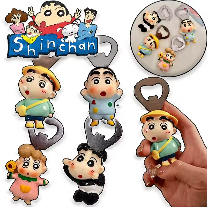 Crayon Shin-chan Cartoon Beer Bottle Opener Anime Portable Magnetic ...