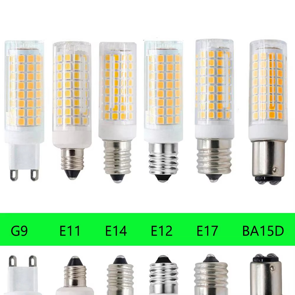 Brightness 102 LEDs G4 G9 BA15D E11 E12 E14 E17 LED Lights Corn Bulbs 9W Replace 80W Halogen ...