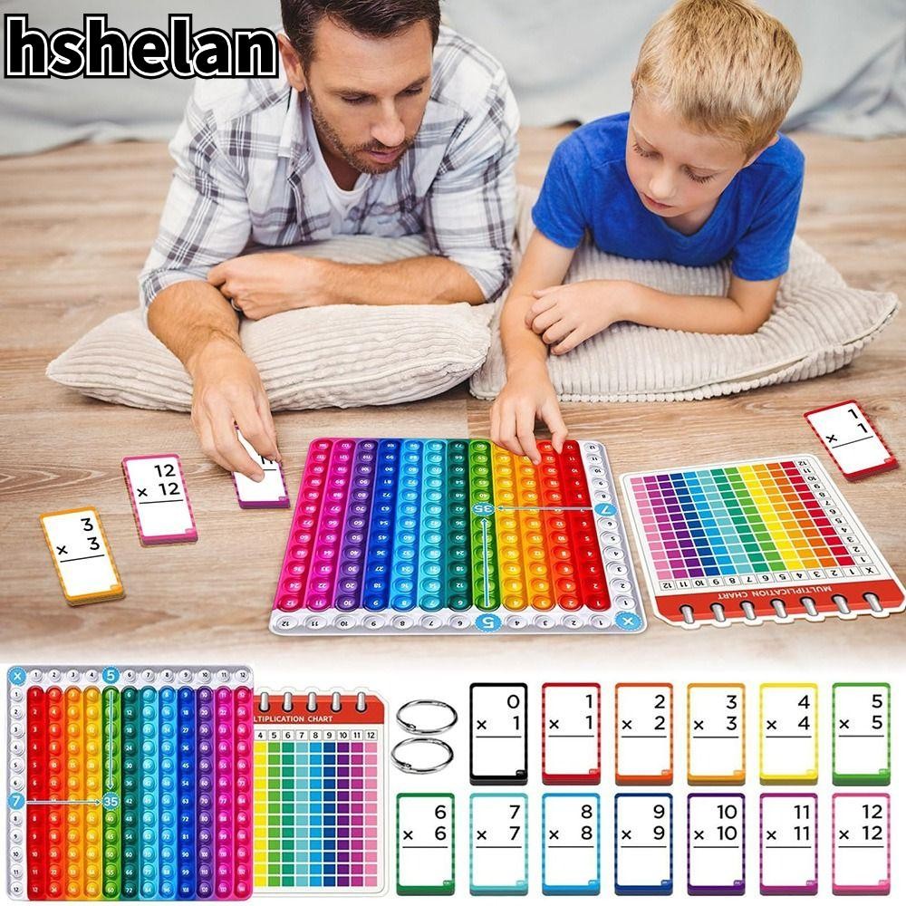 HSHELAN Multiplication Flash Card, Times Table Chart with Multi-Math ...