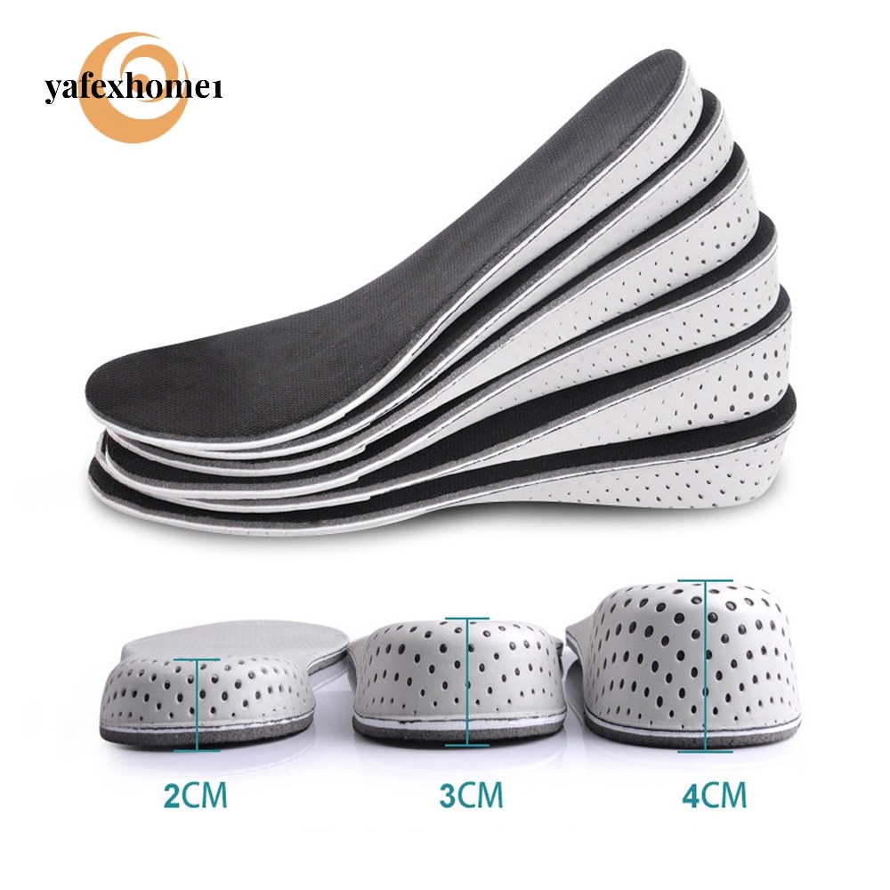 [YAFEX} Insole Heel Lift Insert Shoe Pad Height Increase Cushion Elevator Taller | Shopee Singapore