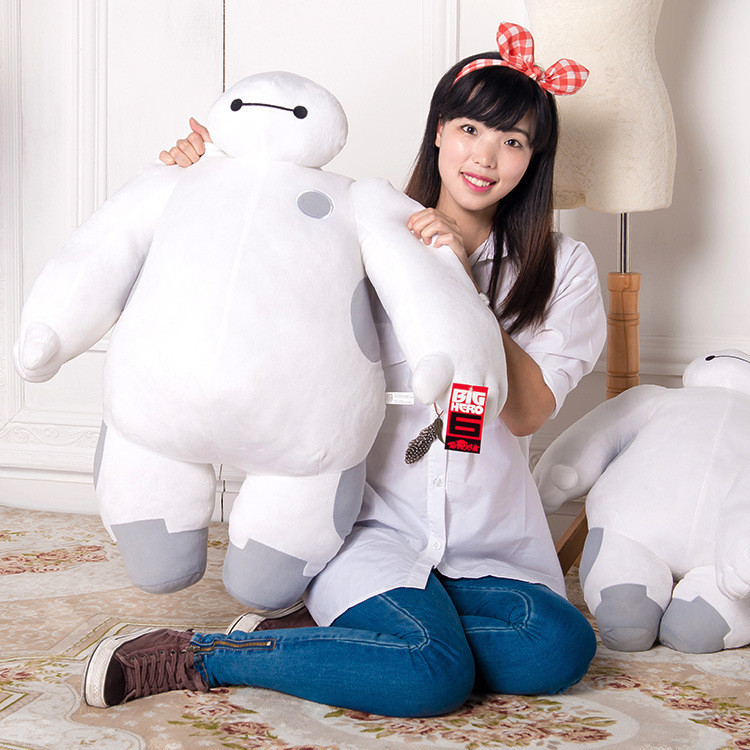 30cm New White BIG HERO 6 BAYMAX ROBOT Plush Stuffed Toy Dolls Cartoon Pillows Anak patung ...