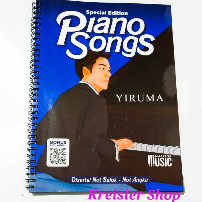 Yiruma special edition piano book with block notes with number notes ...