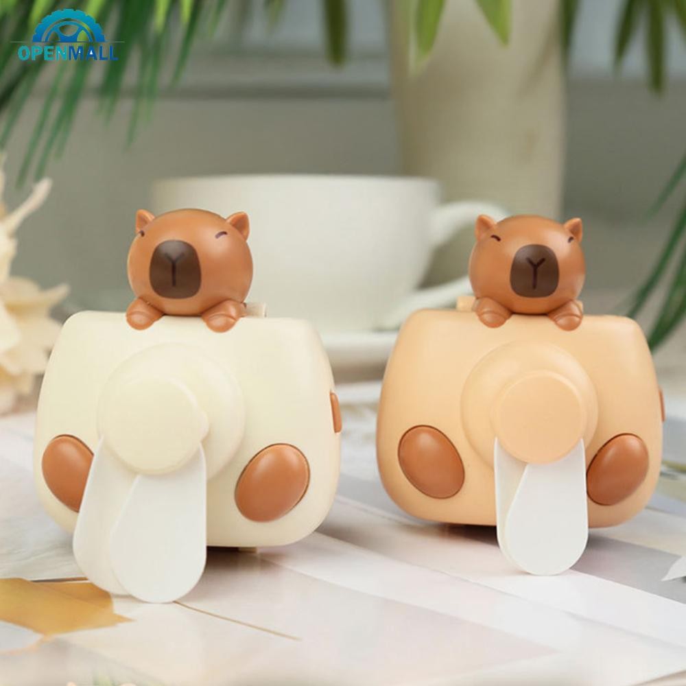 OPENMALL New Design Electric Fan Rechargeable Capybara Shaped Wrist Fan ...