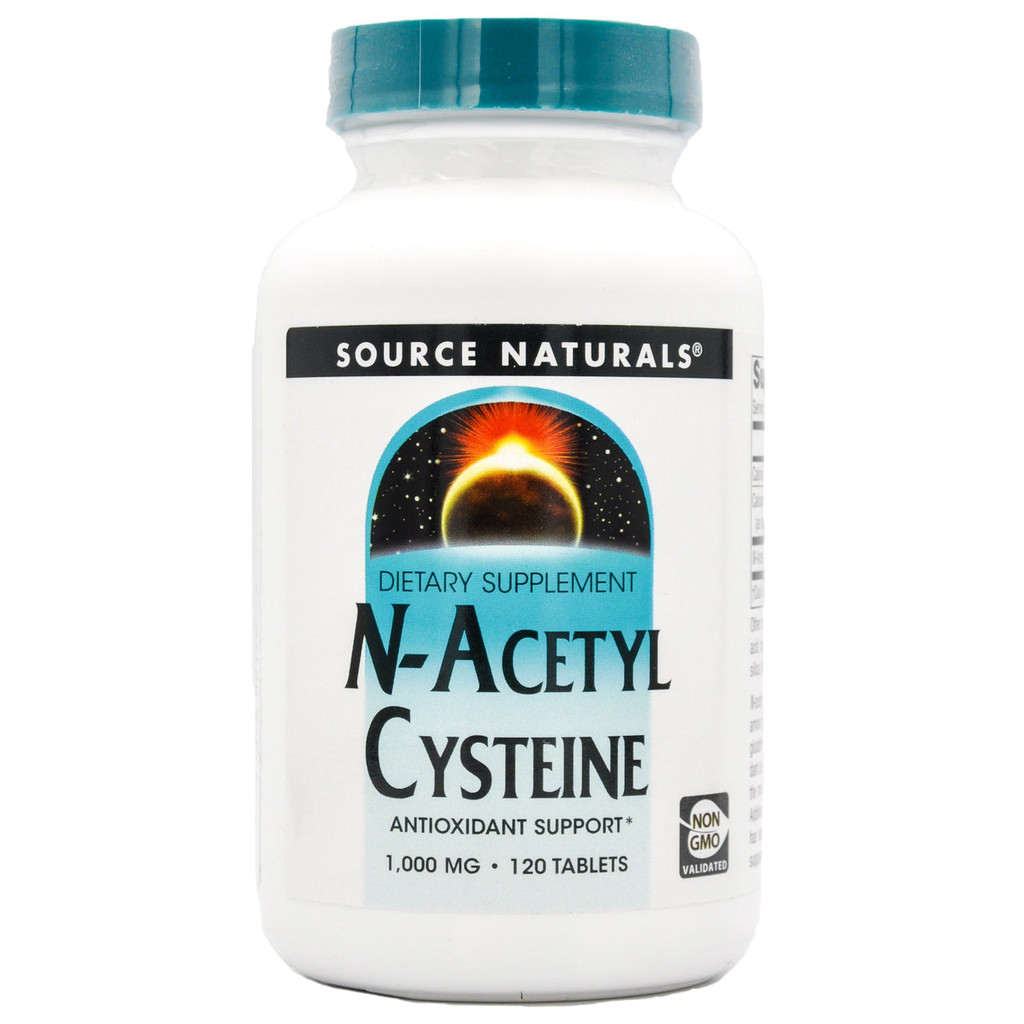 Source Naturals N-Acetyl Cysteine NAC 1000mg (120 Tablets) | Shopee ...